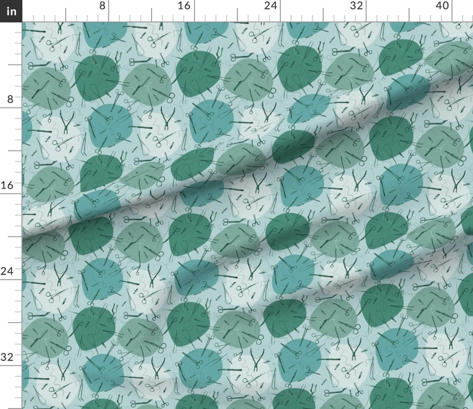 Surgery Fabric Surgical Instruments on Mint by - Etsy
