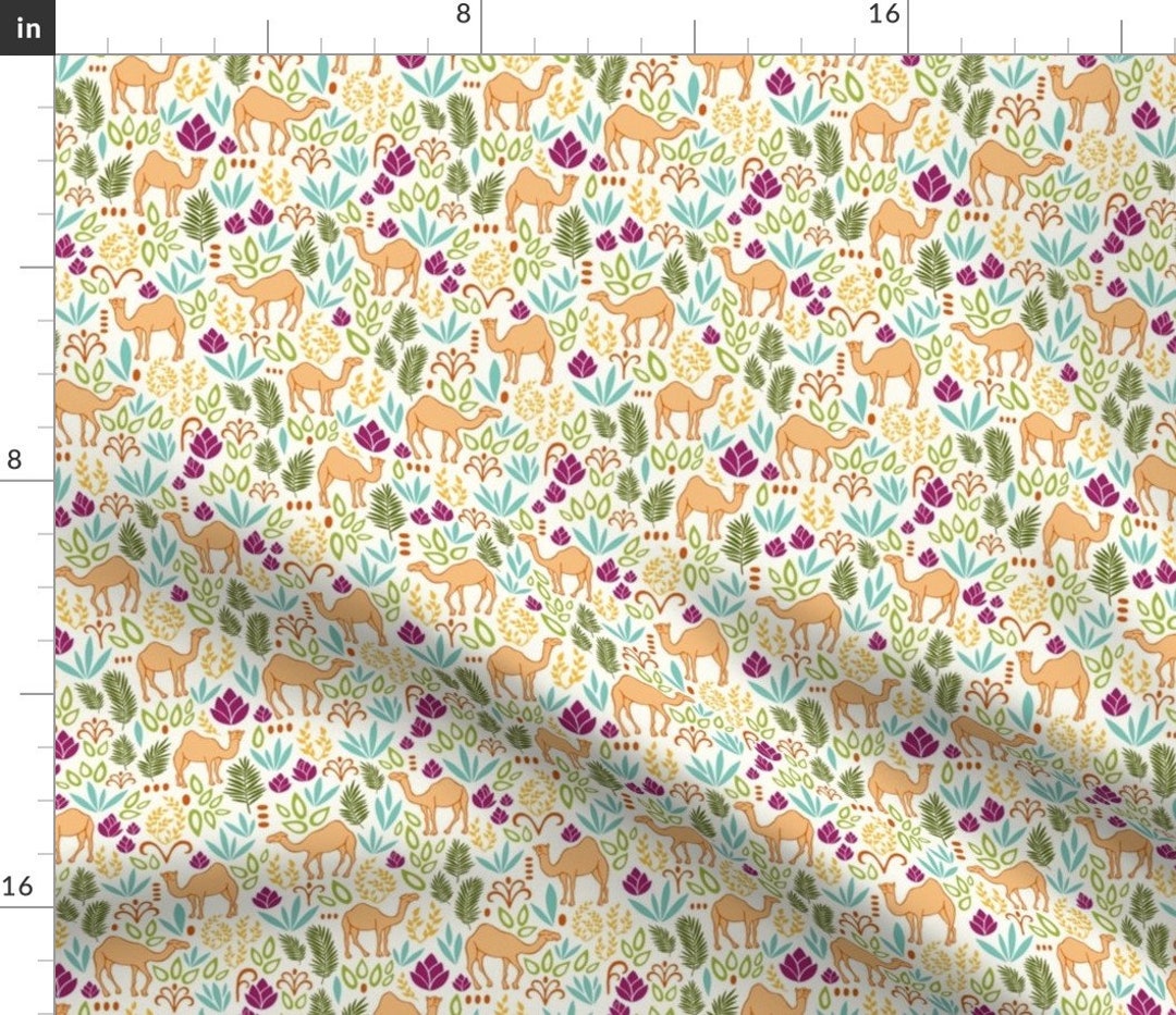 Summer Camel Fabric Camels by Annabhall Summer Tropical - Etsy