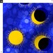 Solar Eclipse Fabric Solar Eclipse Polka Dots by Elramsay Solar Eclipse ...