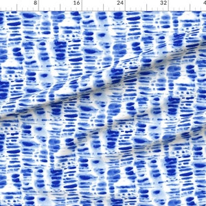 Shibori Dye Fabric Dye Dash Cobalt Blue by Mjmstudio Tie | Etsy
