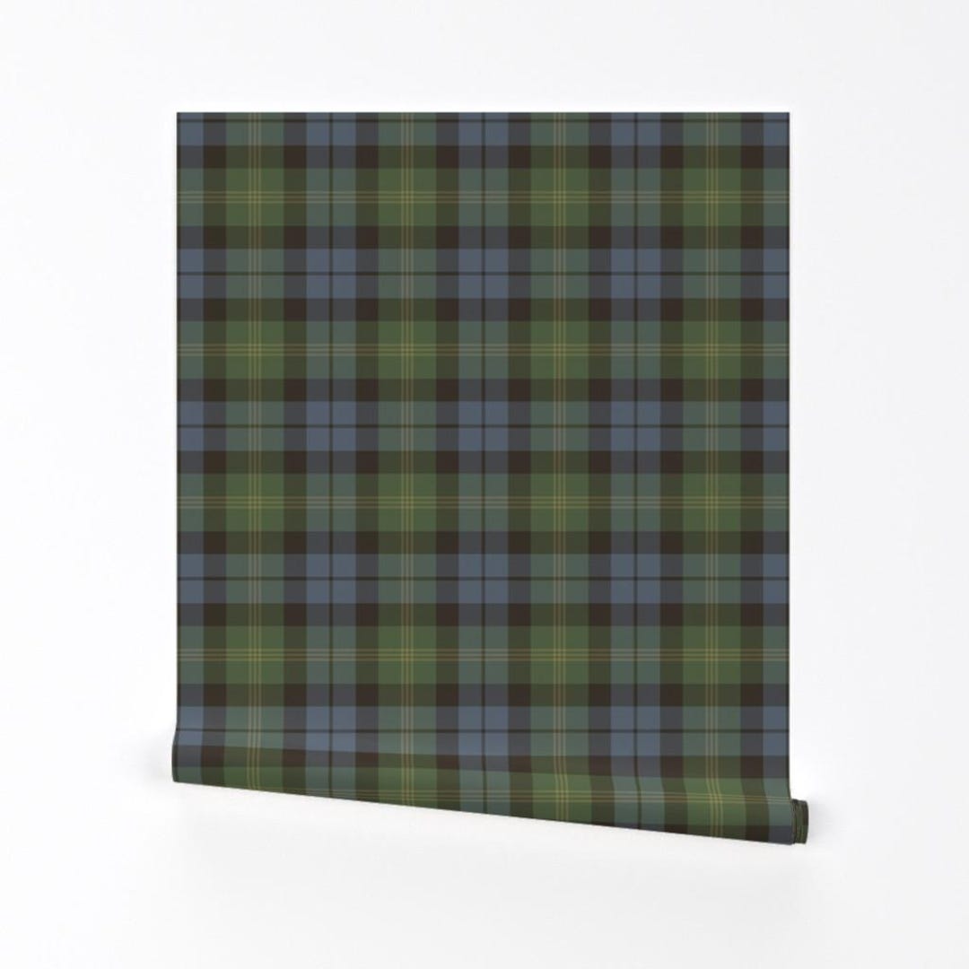 Gordon Tartan Removable Peel and Stick Wallpaper - Traditional Plaid ...