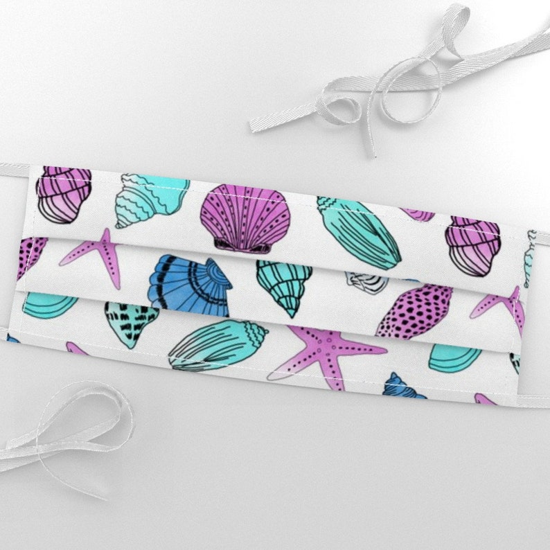 Shell Fabric Shells Fabric // Nautical Summer Shell Design | Etsy