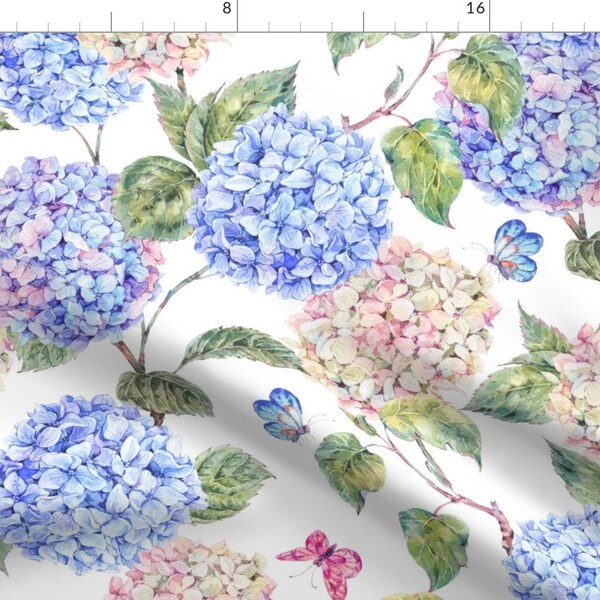 Hydrangea Fabric - Etsy