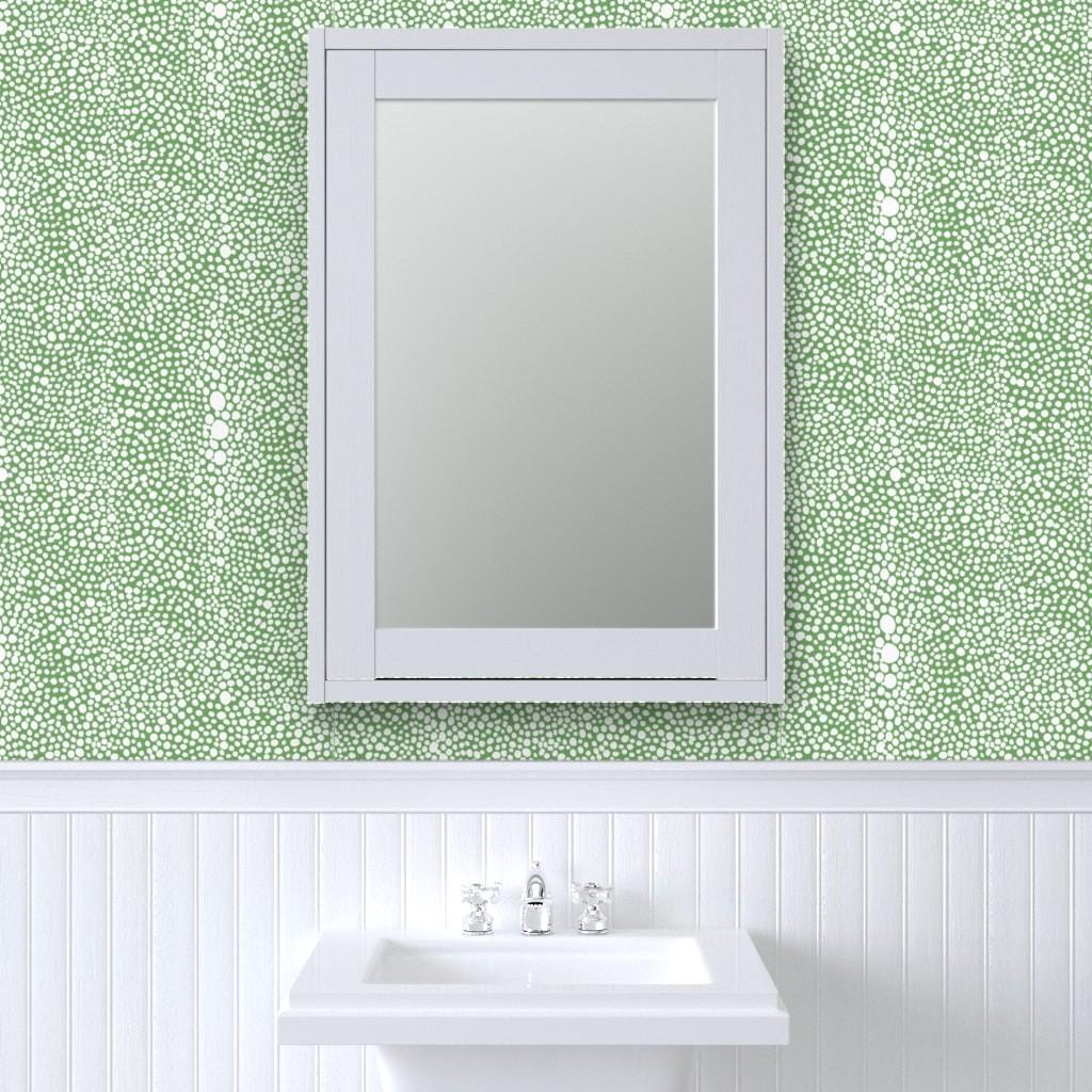 Animal Wallpaper - Green Shagreen by Danika Herrick - Green Antelope ...