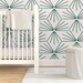 Tile Geo Wallpaper Sun Tile Marine by Holli Zollinger Navy - Etsy
