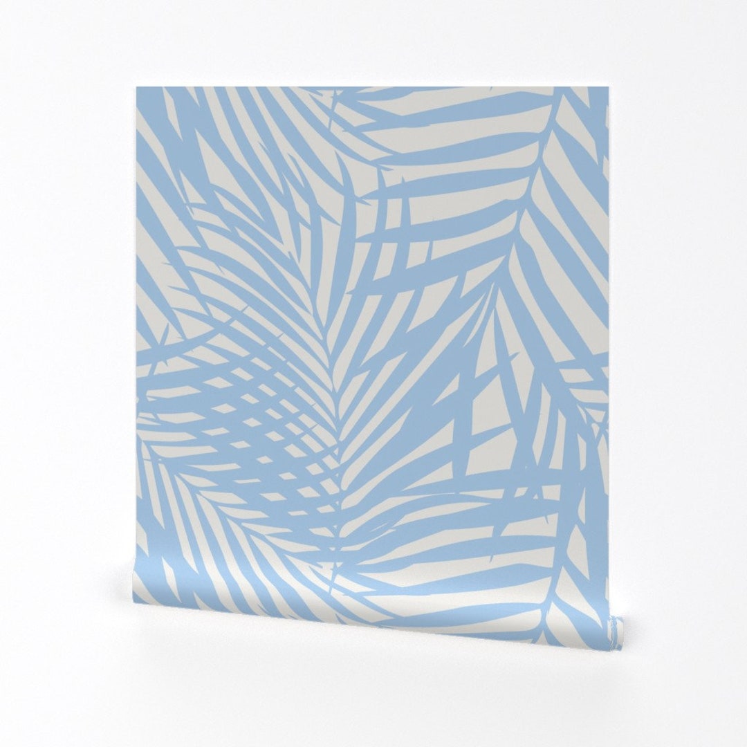 Tropical Wallpaper Camilla Fronds Jumbo By Danika Herrick Etsy