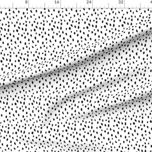 Spots Doodled Sketch Fabric Seeing Spots in Porcelain by - Etsy