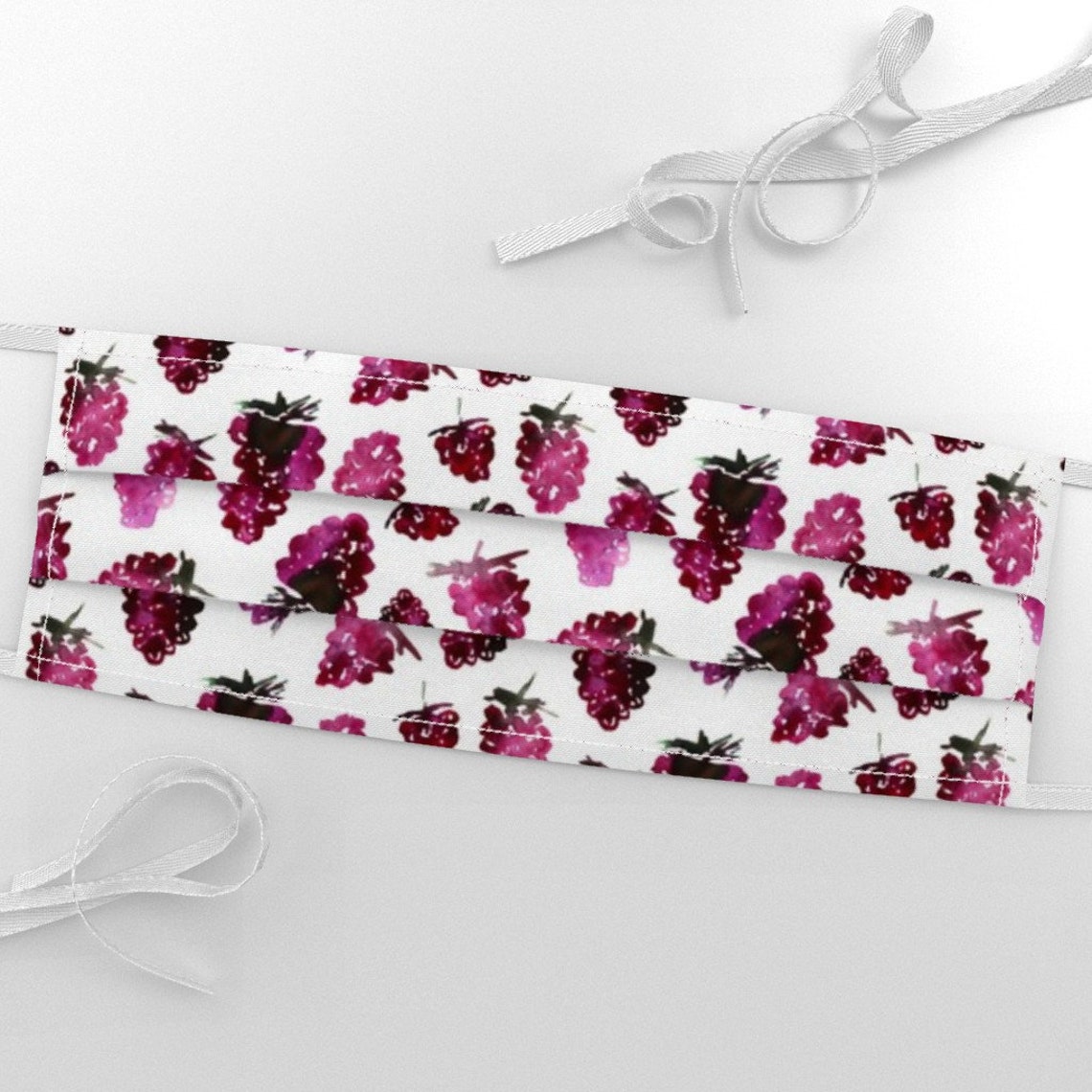 Watercolor Blackberry Fabric Watercolor Blackberries By | Etsy
