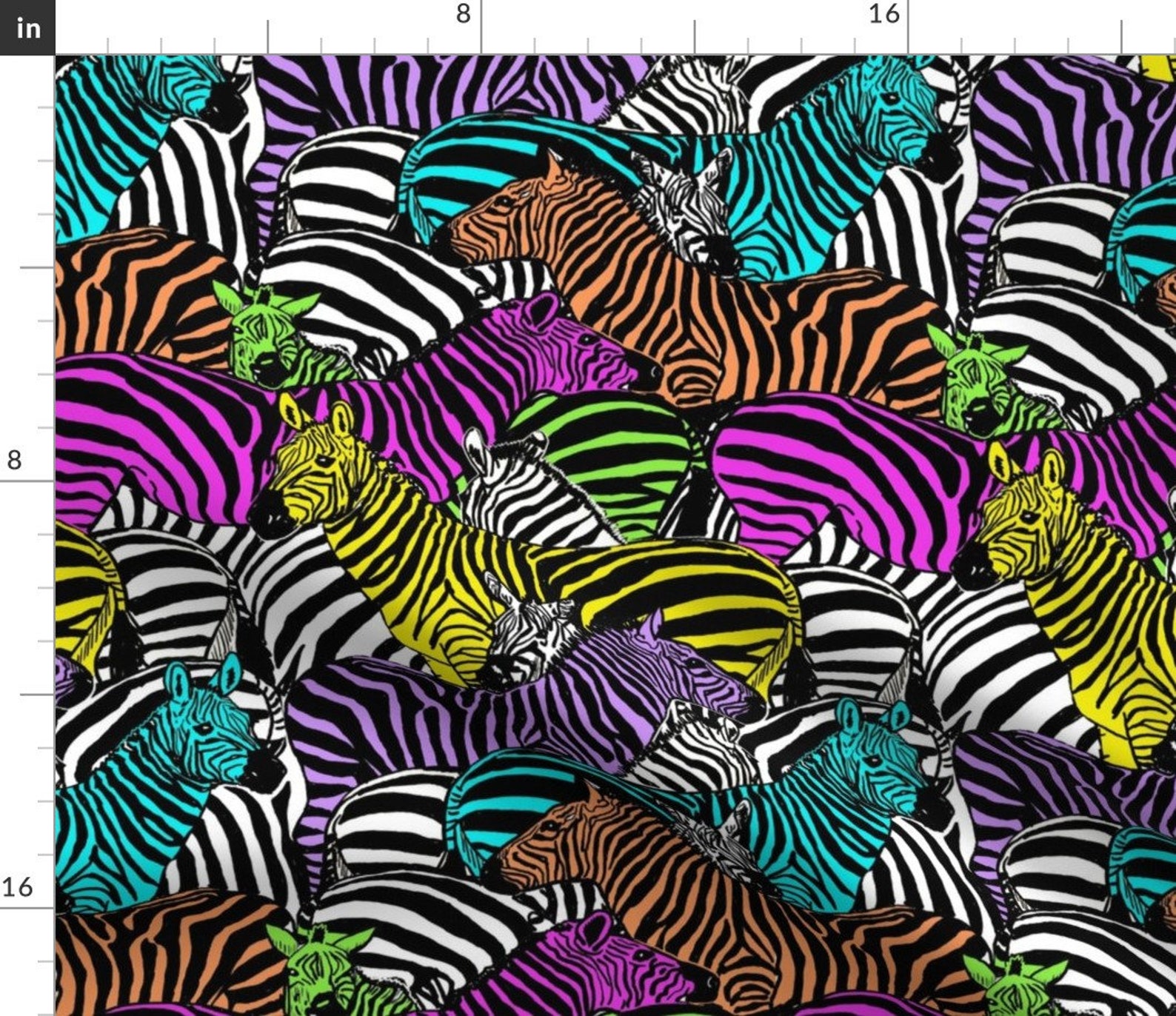 Colorful Zebra Pattern Animal Fabric Highlighters by Leroyj - Etsy