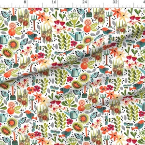 Gardening Fabric Good Morning Garden by Cjldesigns | Etsy