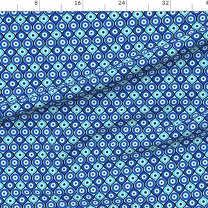 Evil Eye Fabric Evil Eye by Thirdhalfstudios Mystical - Etsy