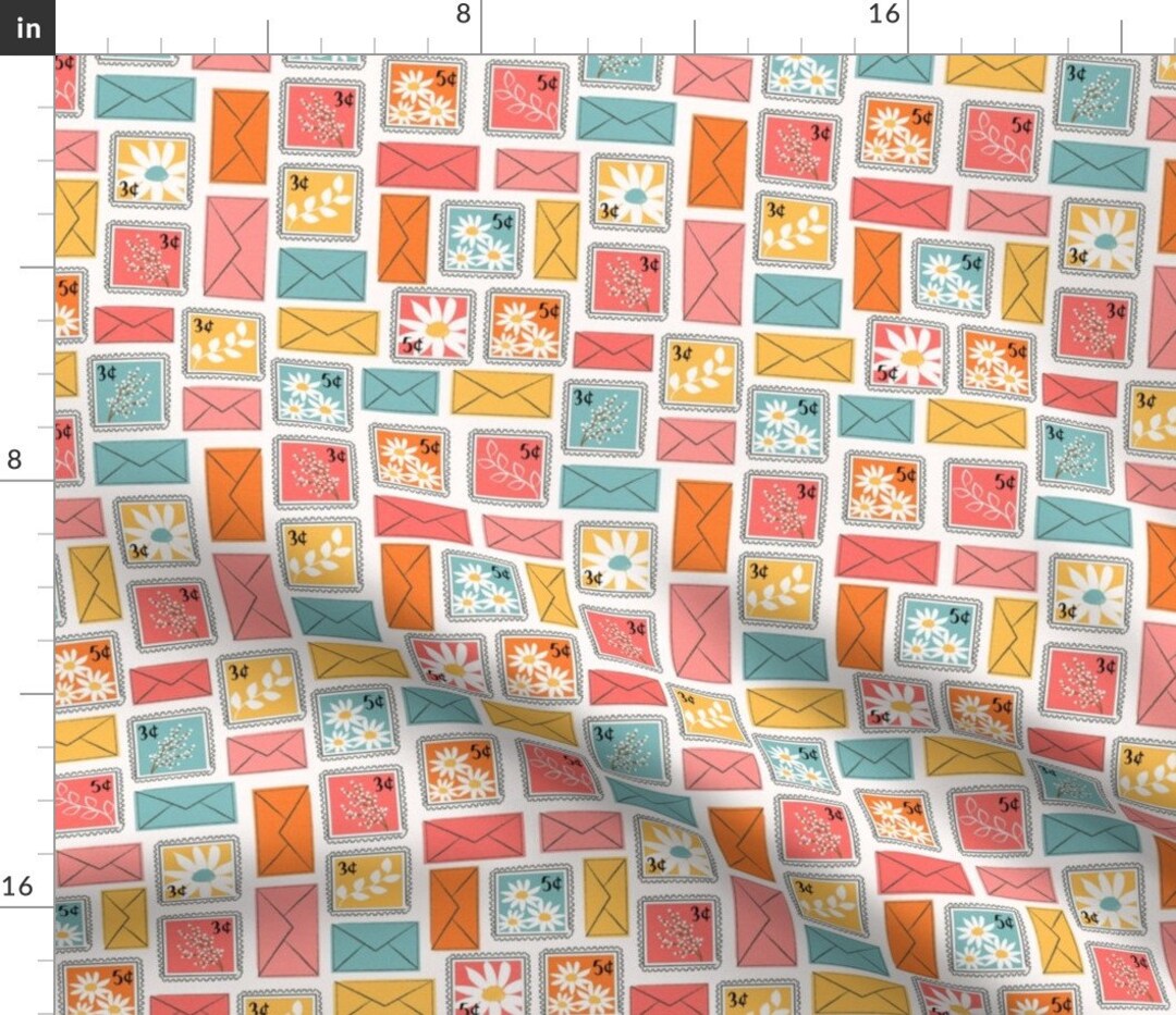 Envelope Fabric Special Delivery by Megdigdesign Vintage Postal Service ...