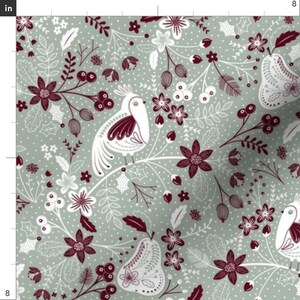 Elegant Holiday Fabric Partridge in A Pear Tree by Sarah | Etsy