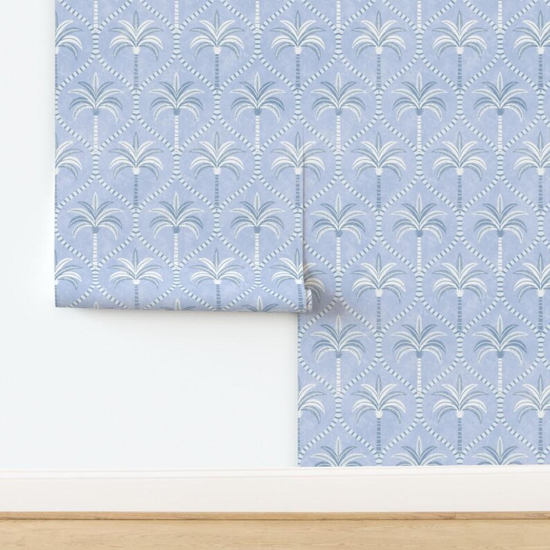 Classic Preppy Removable Peel and Stick Wallpaper - Pale Periwinkle ...