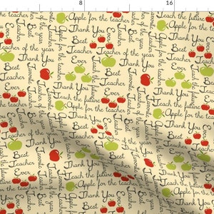 School Apples Fabric Apple for the Teacher by Pamelachi - Etsy