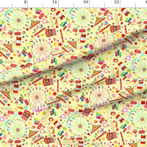 State Fair Fabric Magical Fairground by Creativetaylor - Etsy