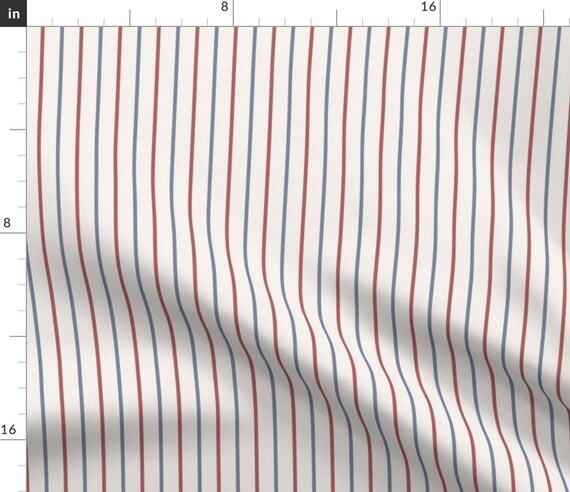 Vintage Baseball Fabric Baseball Stitch Ticking Stripe by - Etsy