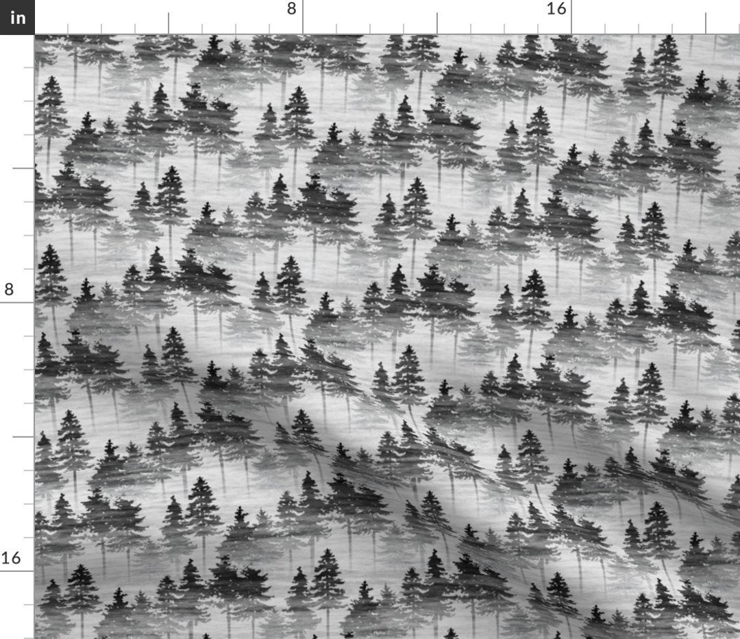 Forest Fabric Forest Mist Small by Thecalvarium Forest - Etsy