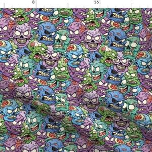 Zombie Fabric Regular Braaaiiiinnsssss by Sandityche Zombie Undead ...