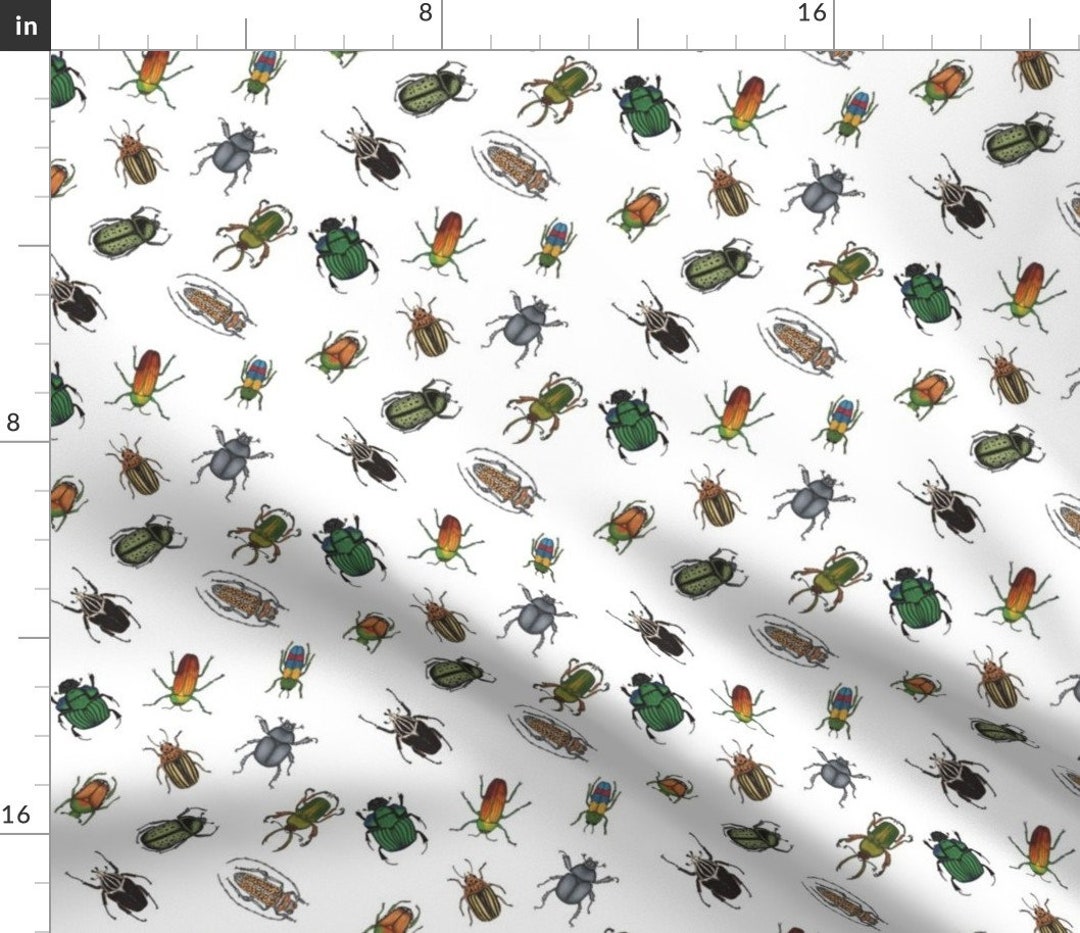 Beetle Fabric Beetle Fabric by Bella Modiste Beetle Bug - Etsy