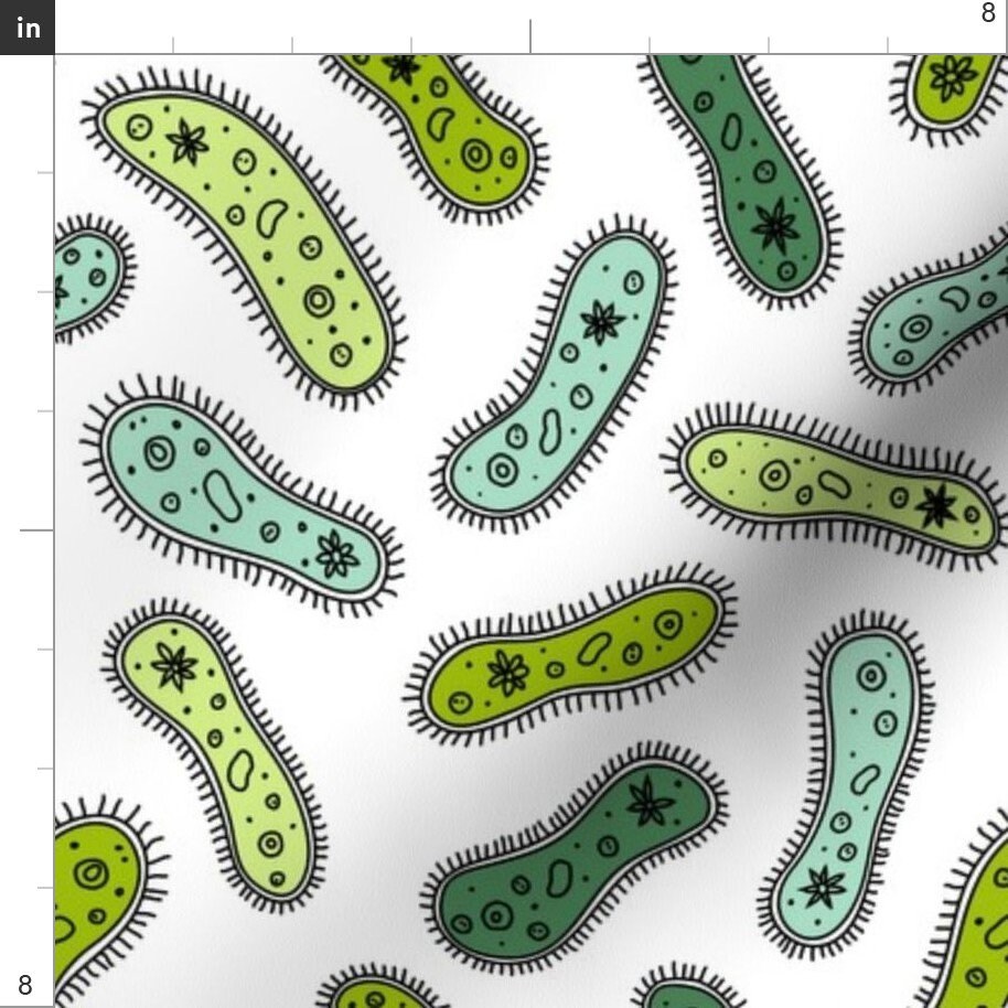 Cellular Biology Fabric Paramecia by Lellobird Microbe Bio | Etsy