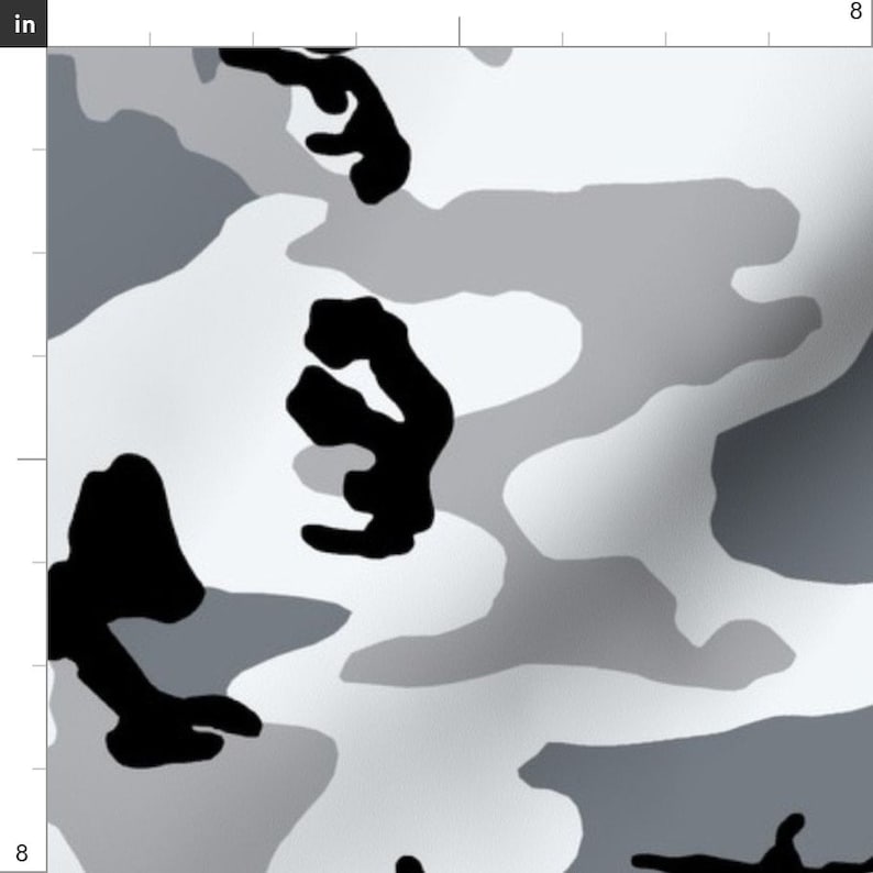 Urban Fabric Woodland Light Camo Camouflage Winter Hunting - Etsy