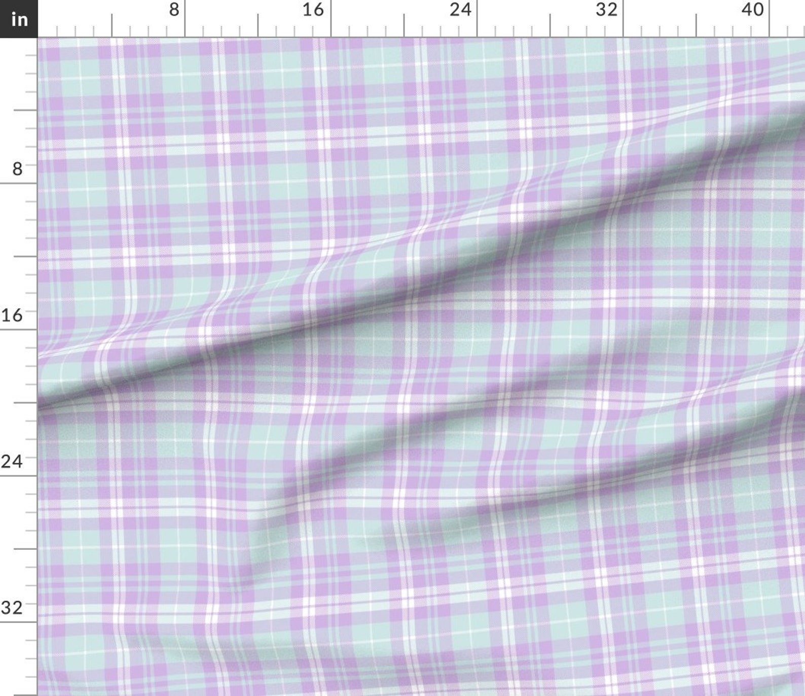 Plaid Fabric Plaid Lilac Grove the Lilac Grove Collection - Etsy