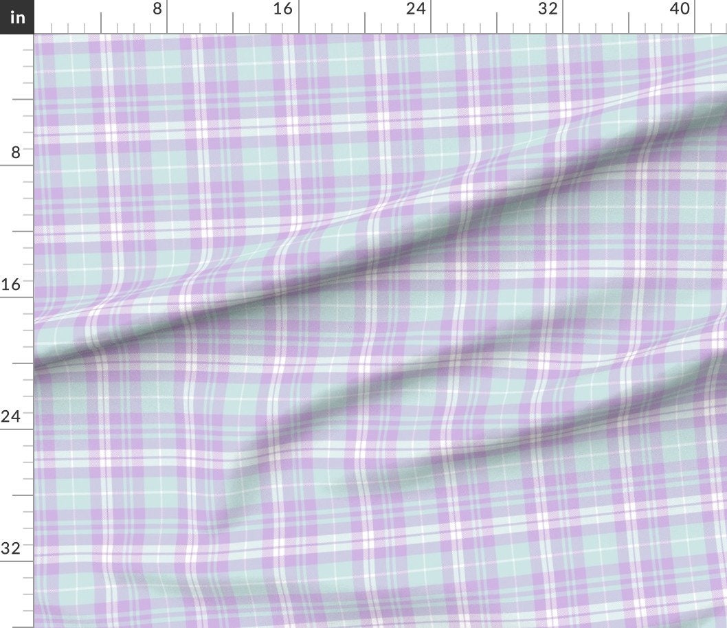 Plaid Fabric Plaid Lilac Grove the Lilac Grove Collection - Etsy