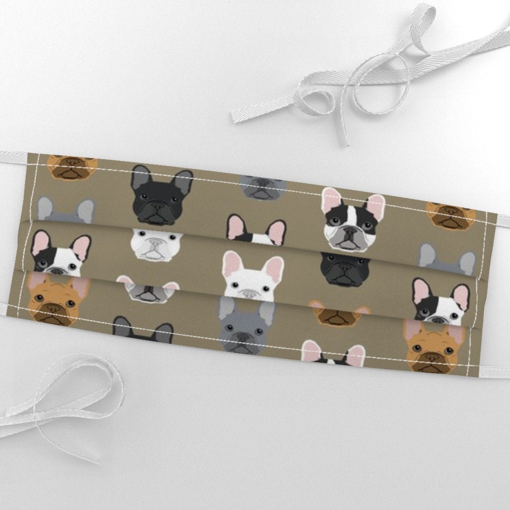 Brown French Bulldog Fabric French Bulldog Dogs Pet Puppy - Etsy