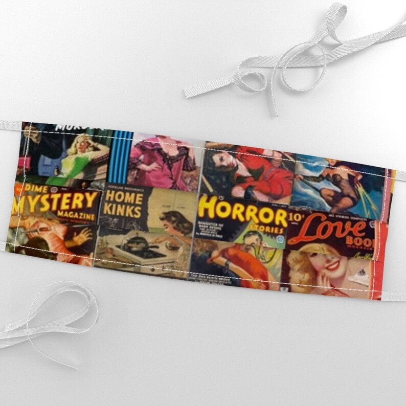 Vintage Fabric Pulp Cover by Mandamacabre Vintage Pulp - Etsy