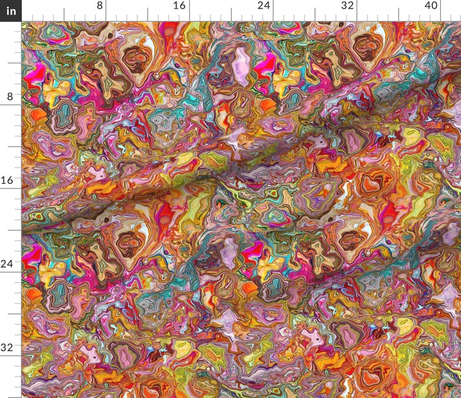 Topographic Terrain Fabric Terrain By Keweenawchris - Etsy Italia