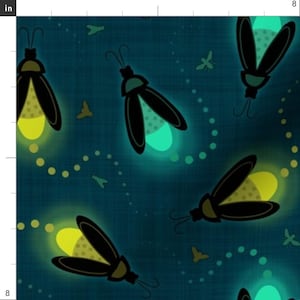 Firefly Fabric - Midnight Fliers by Run Quiltgirl Run - Summer Firefly ...