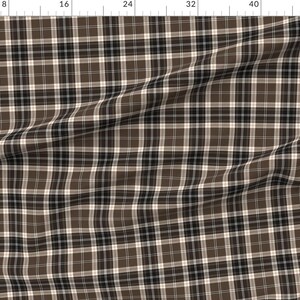 Brown Fall Plaid Upholstery Fabric- Headmaster Plaid by Heatherdutton ...