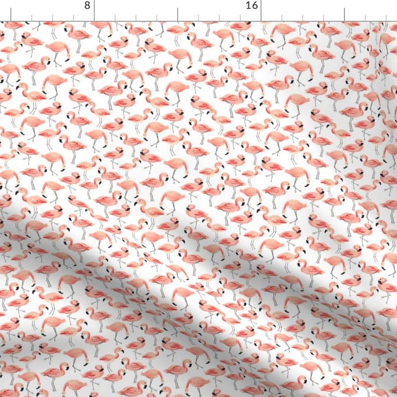 Flamingo Fabric - Etsy
