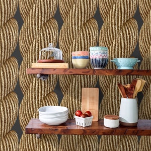 Nautical Rope Wallpaper Padstow by Littlegemstudio Knots Sailing ...