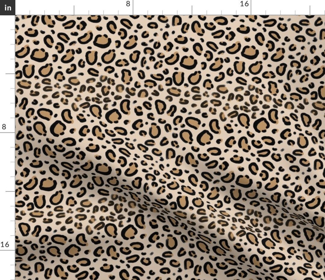 Animal Print Fabric Leopard Print Tan Natural Cheetah Safari Print by ...