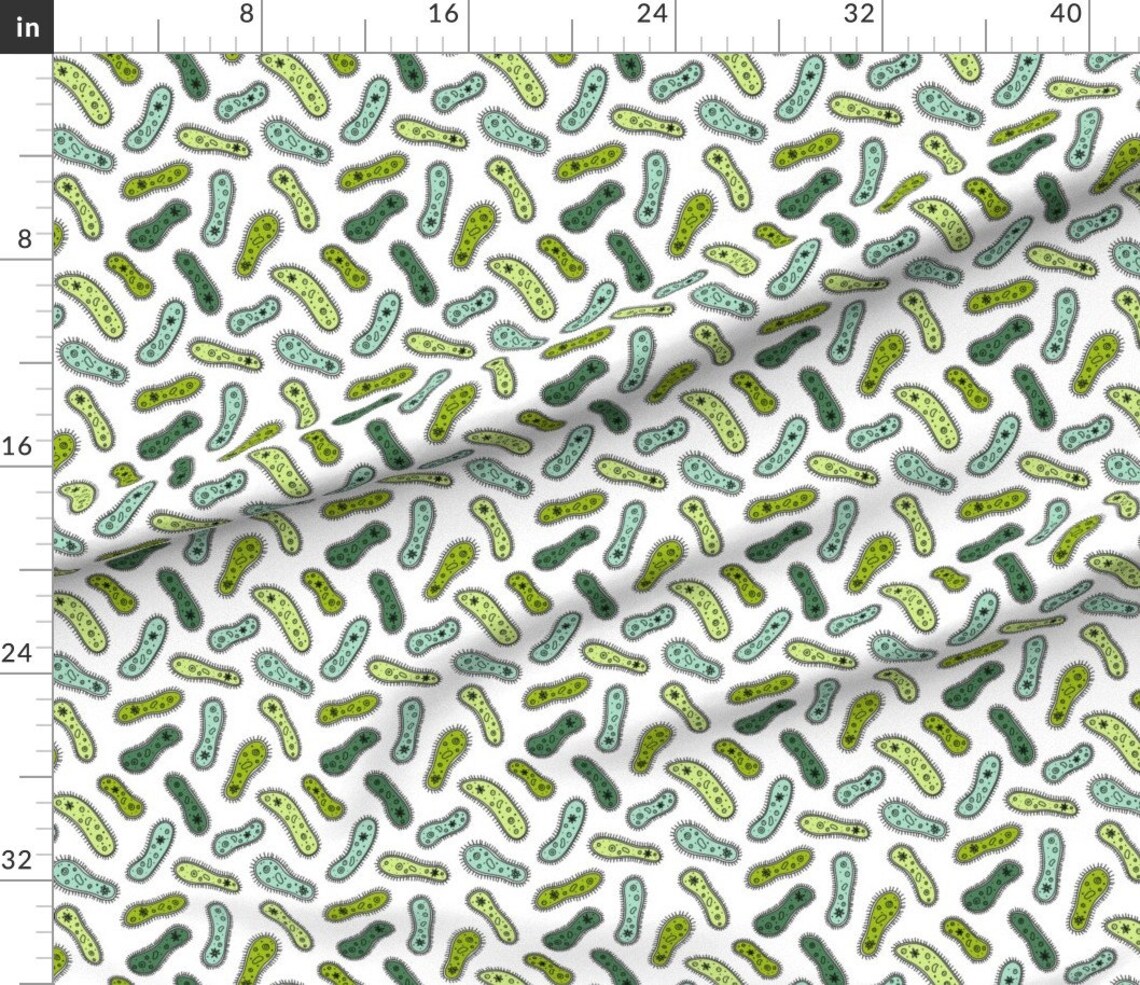 Cellular Biology Fabric Paramecia by Lellobird Microbe Bio | Etsy