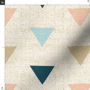 Trianlges Fabric - Earthen Triangle Multi by Holli Zollinger - Earthen ...
