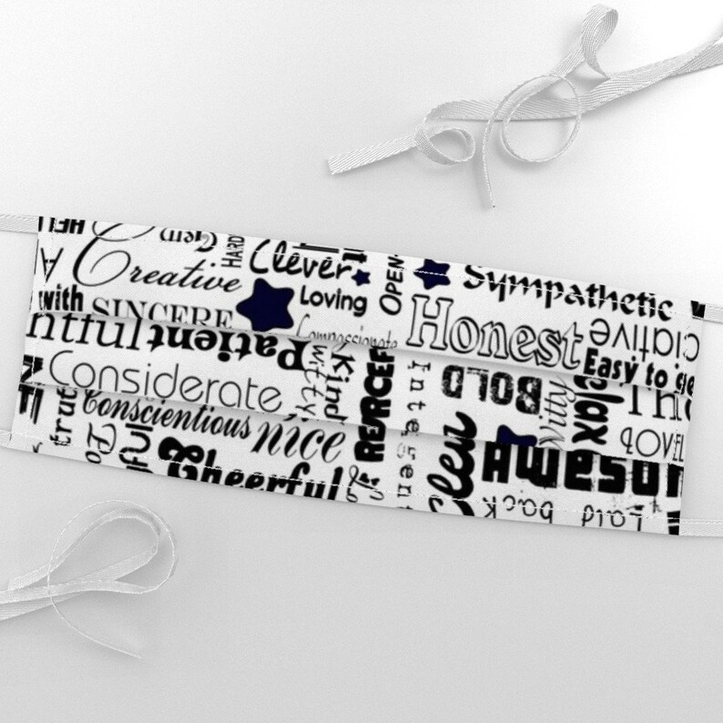 Compliments Typography Fabric All the Good Things About You | Etsy