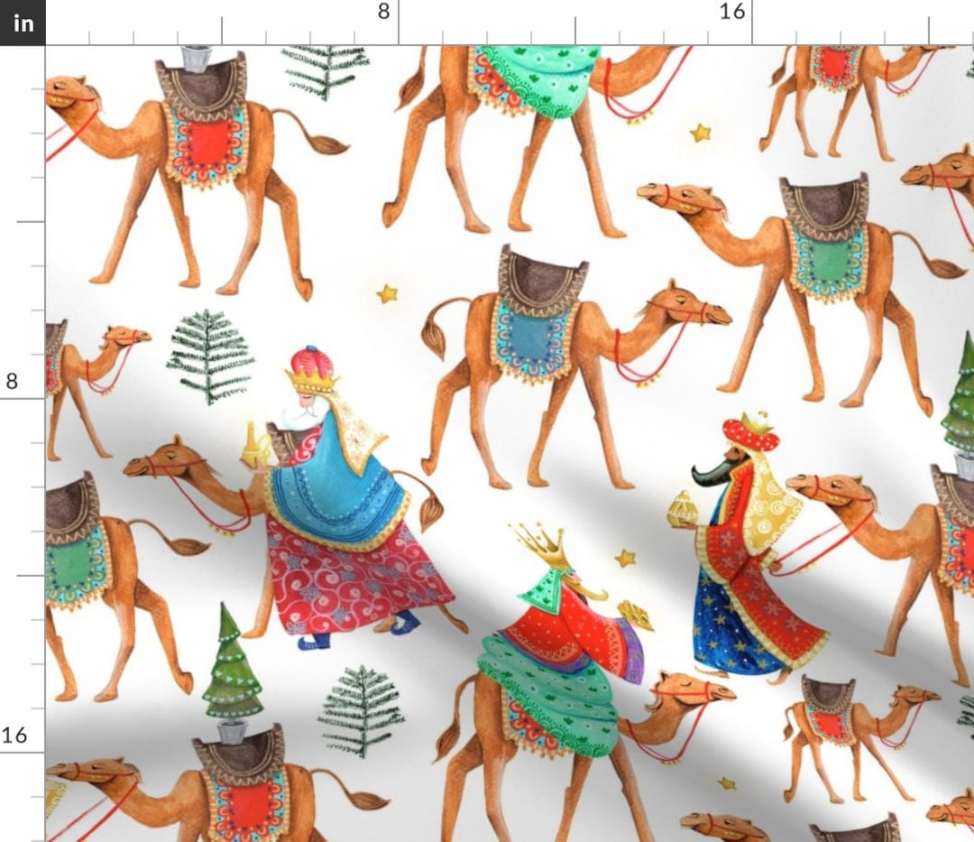 Three Kings Fabric Three Kings by Caroline_bonne_muller - Etsy
