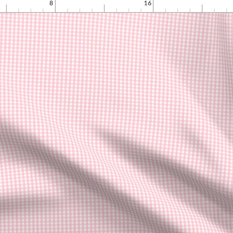 Pink Gingham Fabric - Etsy