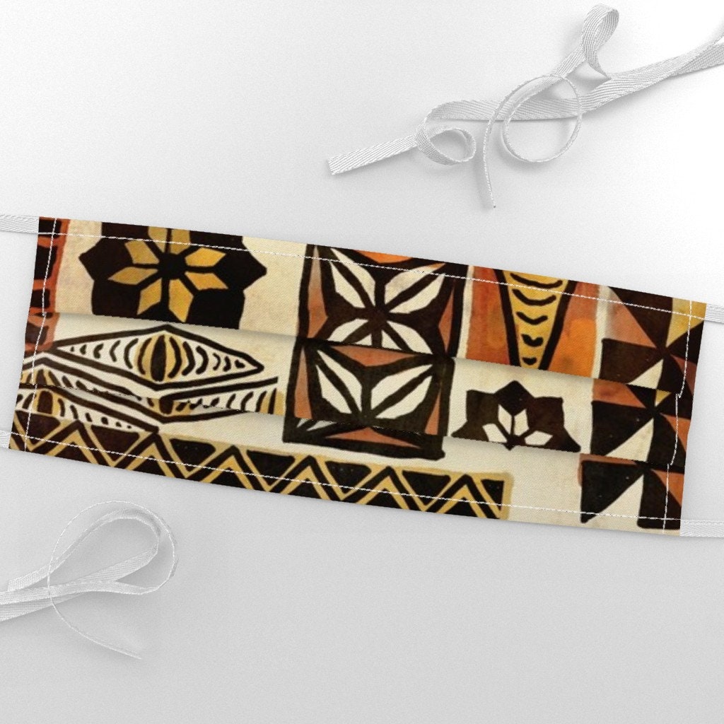 Hawaiian Tapa Fabric Mixed Tapa by Woodyworld Hawaiian | Etsy