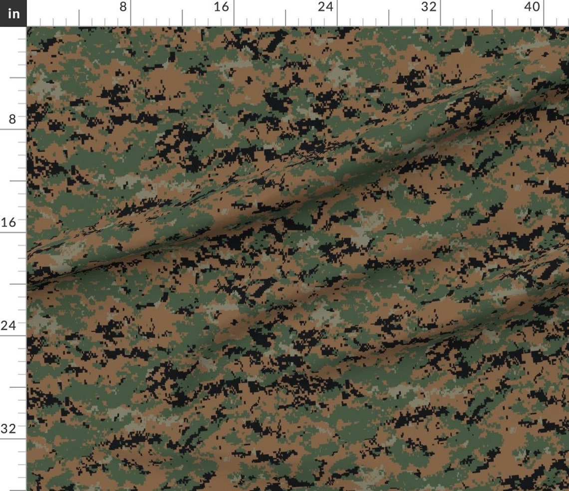 Camouflage Fabric Digital Woodland Camo by Ricraynor | Etsy