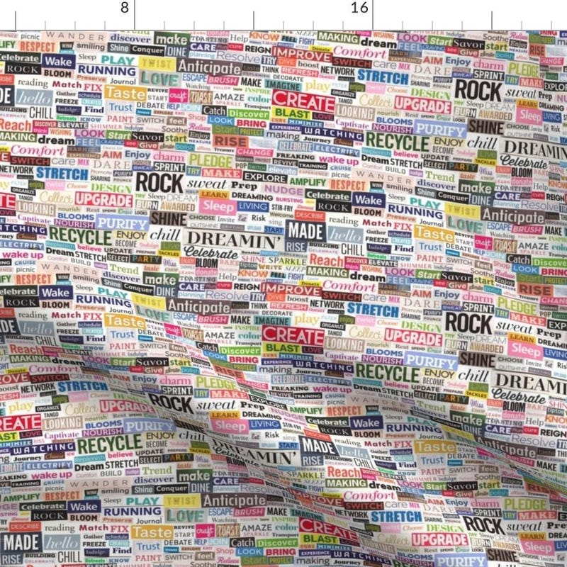 Collage Words - Etsy