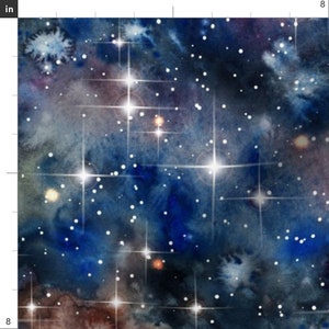 Watercolor Galaxy Fabric the Universe by Svetlana Prikhnenko Watercolor ...