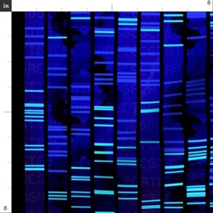 Dna Fabric Dna Genealogy by Customheirlooms Dna Blue Black Lab Biology ...