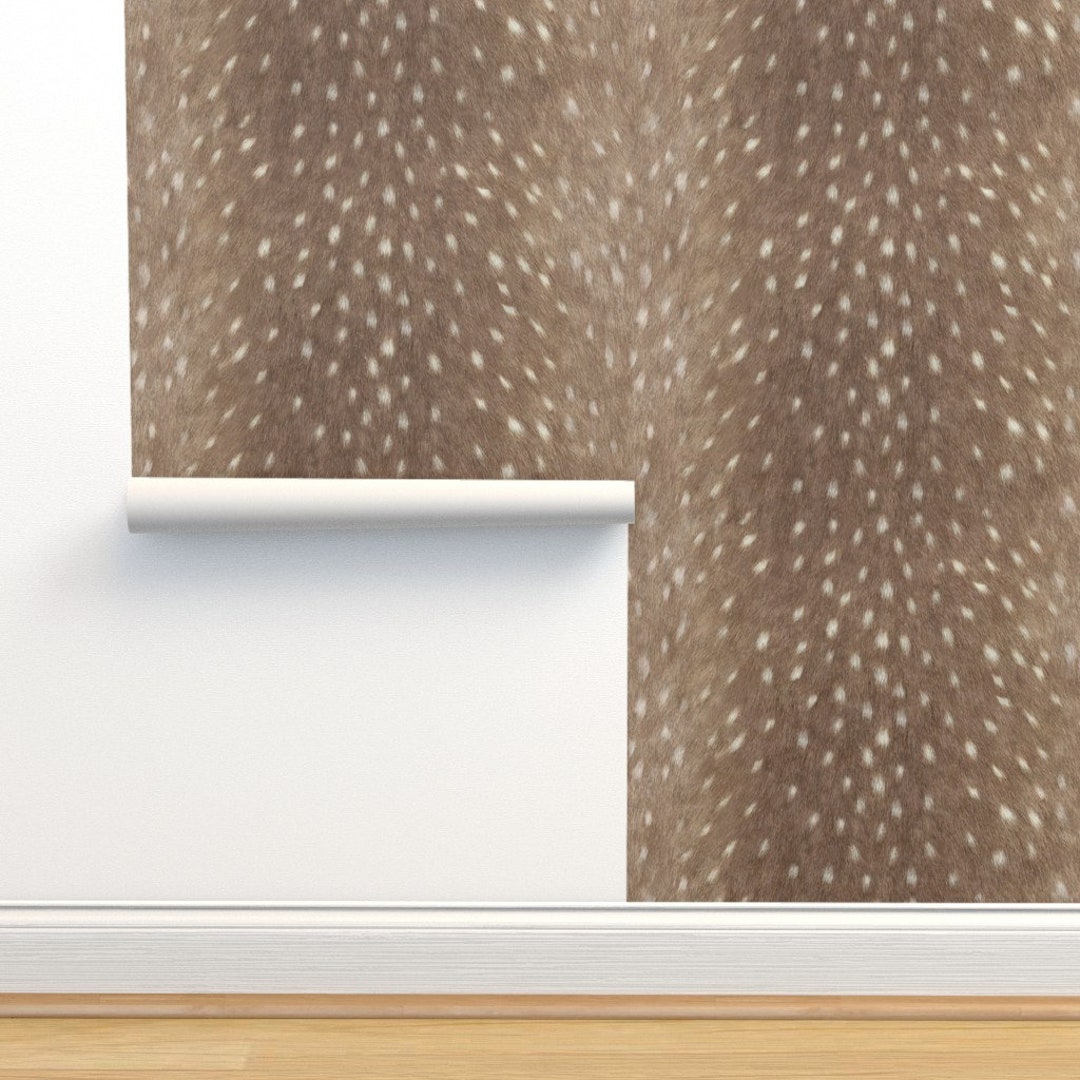 Deer Hide Wallpaper Soft Deer Hide by Willowlanetextiles - Etsy