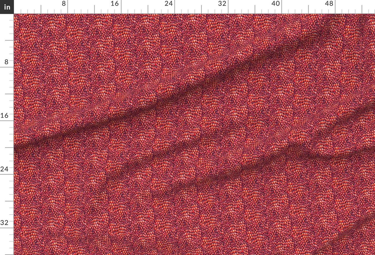 Dragon Scales Fabric - Sparkle Red Enamel Dragon Scales by Glimmericks ...