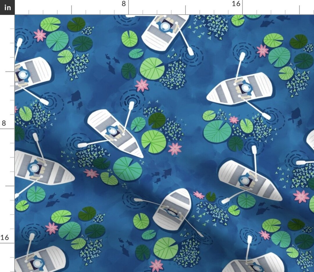 Boating Fabric Row, Row, Row, Your Boat by Creativeinchi Nautical ...