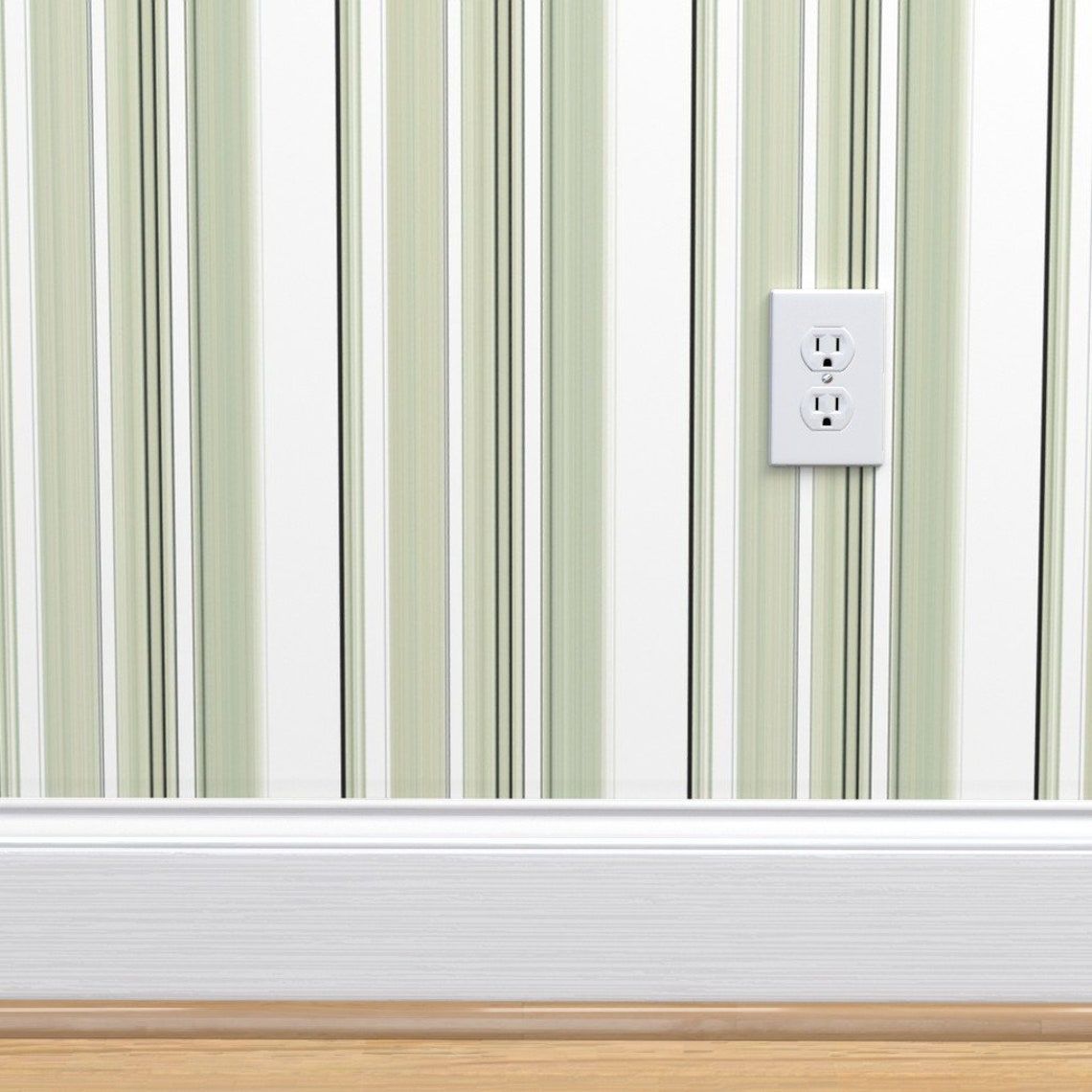 Striped Wallpaper Lofty Linen Lines by Kristopherk Gray - Etsy